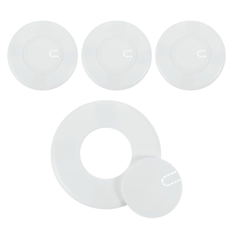 sourcing map 4pcs Pipe Wall Covers 51mm/2" ID Round Self-Adhesive Wall ...