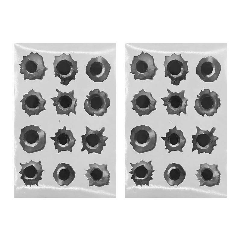 Ferianl 2PCS Bullet Hole Stickers, Imitation Bullet Decal for Car, 3D ...