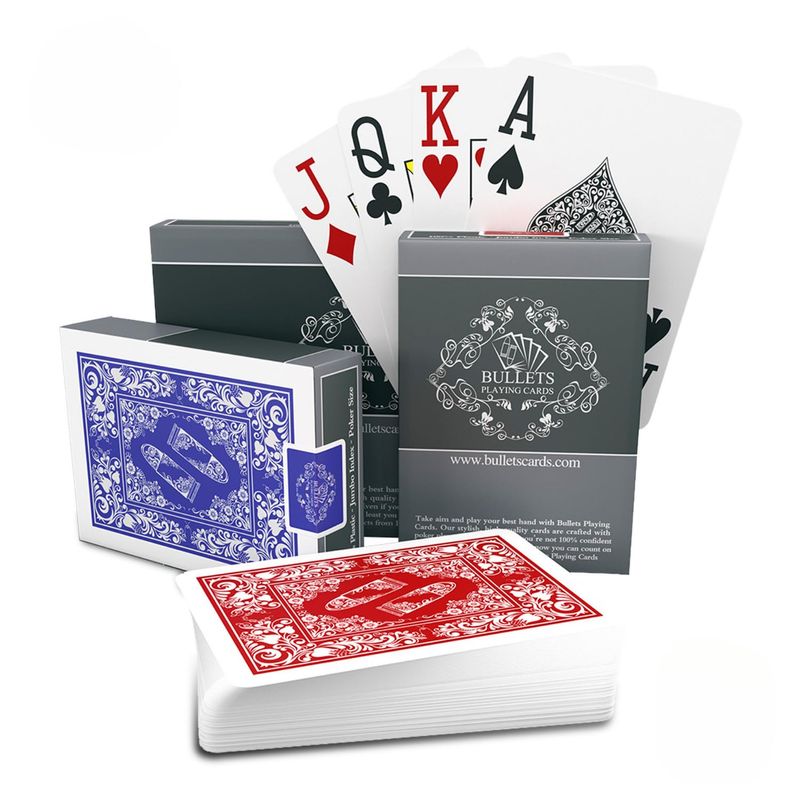 Bullets Playing Cards – Two Decks of Poker Cards – Waterproof Plastic ...