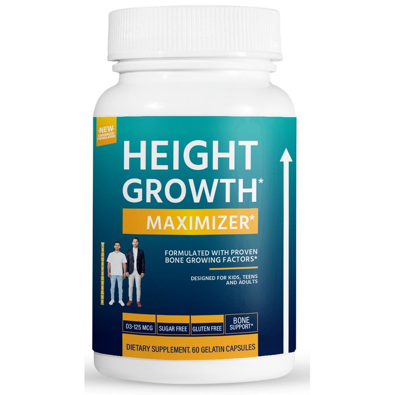 HEIGHT GROWTH MAXIMIZER-Get taller and INCREASE BONE GROWTH! 60 Capsules - EveryMarket