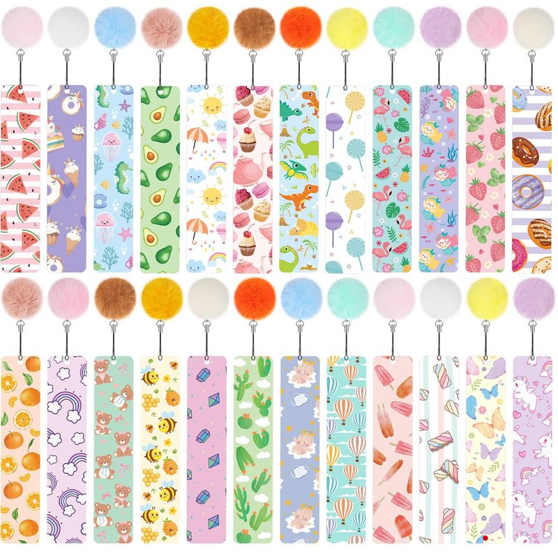 Outus 24 Pcs Kids Bookmarks, Cute Bookmarks for Kids Girls, Bookmarks ...