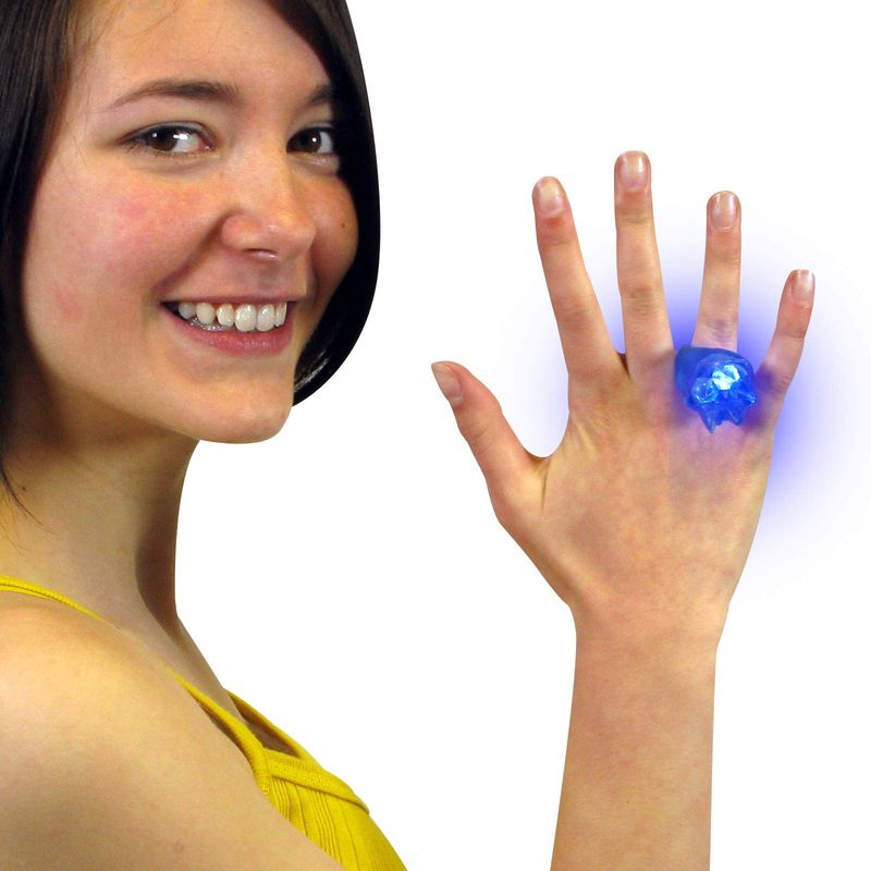 The Glow Company Light Up Flashing Rings (6 Pack) - Online Marketplace ...