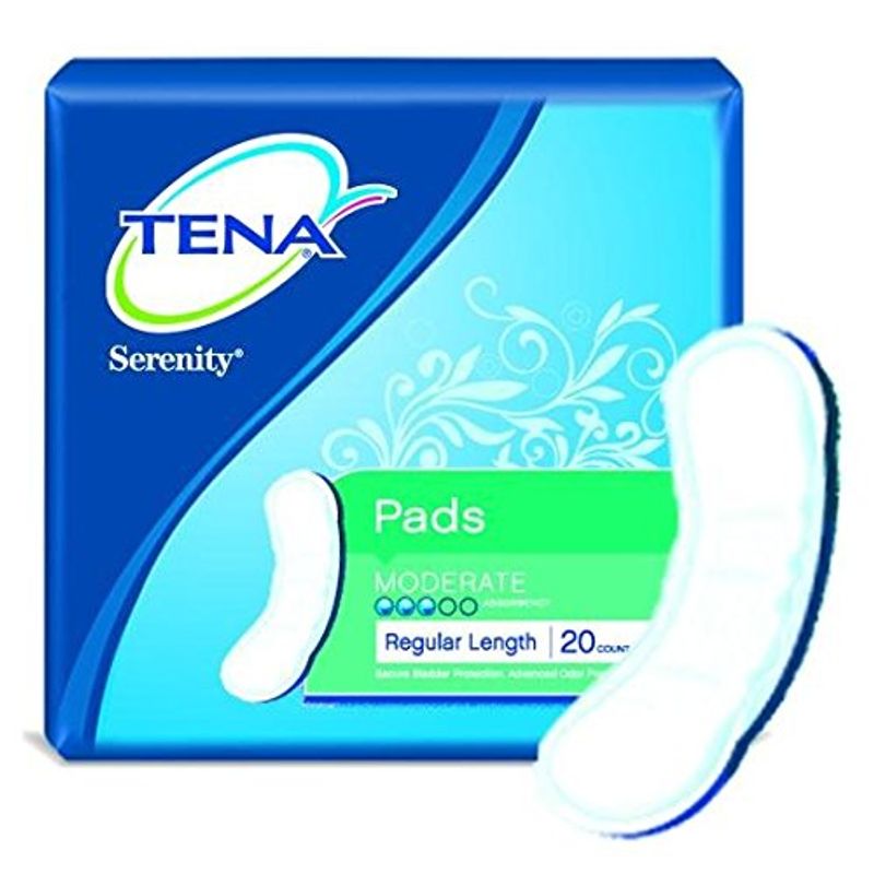 Tena Serenity Bladder Control Pads Moderate Absorbency/Regular/Case of ...