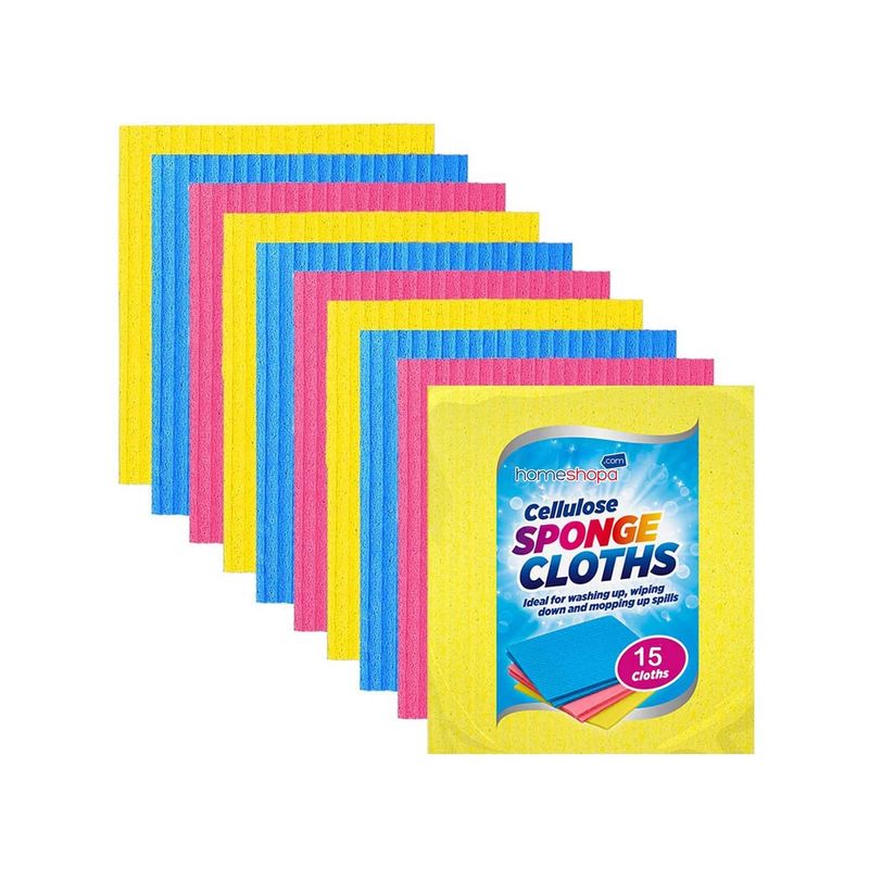 Eco-Friendly Swedish Dishcloths Cellulose Sponge Cloth Biodegradable ...