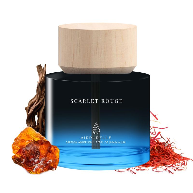 Car Air Freshener Cup Diffuser - Long Lasting Saffron Amber Essential Oil Diffuser for Car, 1.7 ...