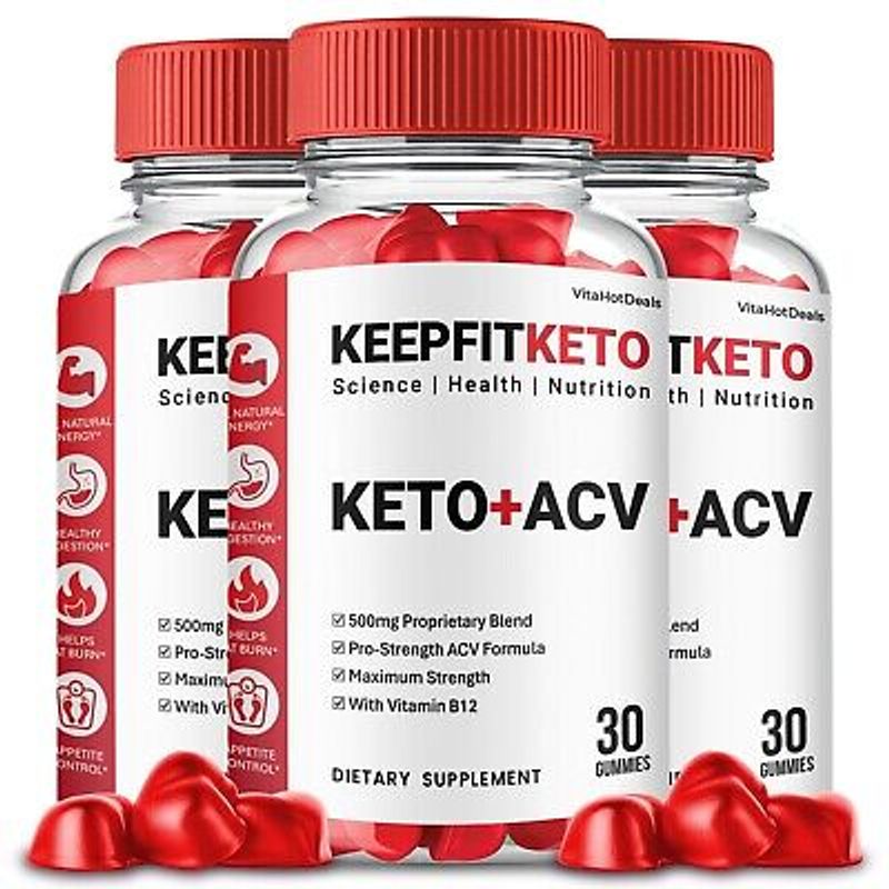 Keep Fit Keto ACV Gummies, Max Strength Supplement, KeepFit Gummies (3 ...