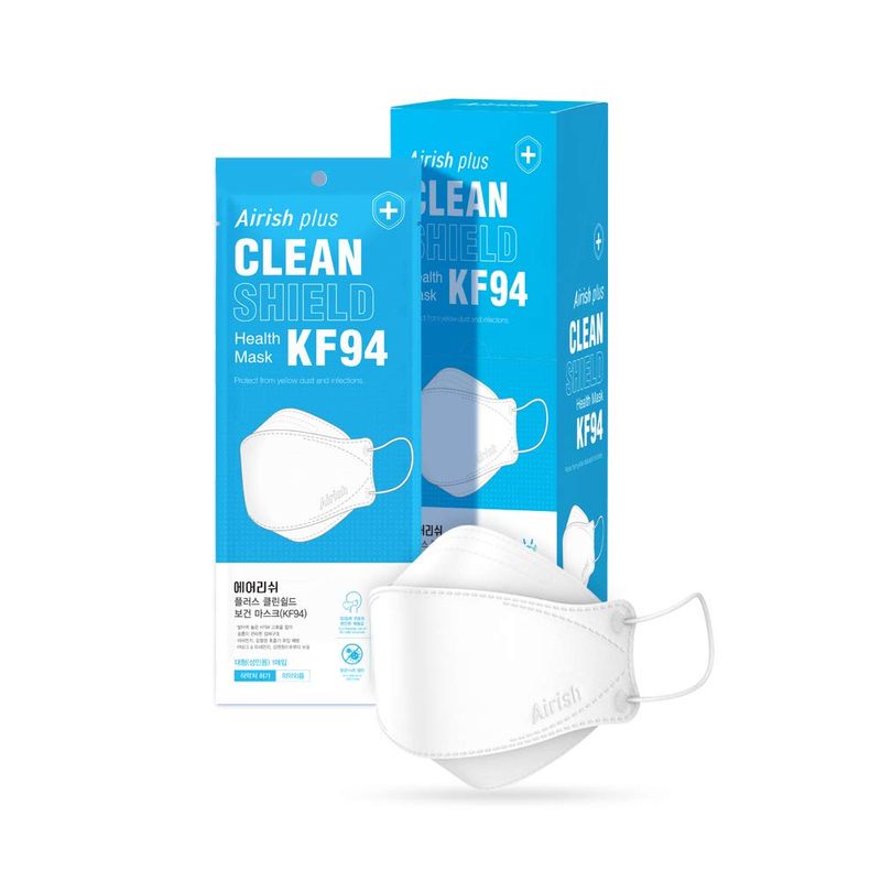 【20枚】Airish Plus CLEAN SHIELD KF94 防疫マスク プレミアムマスク ウイルス飛沫 PM2.5個包装 感染 予防 医療部外品MASK - Online ...