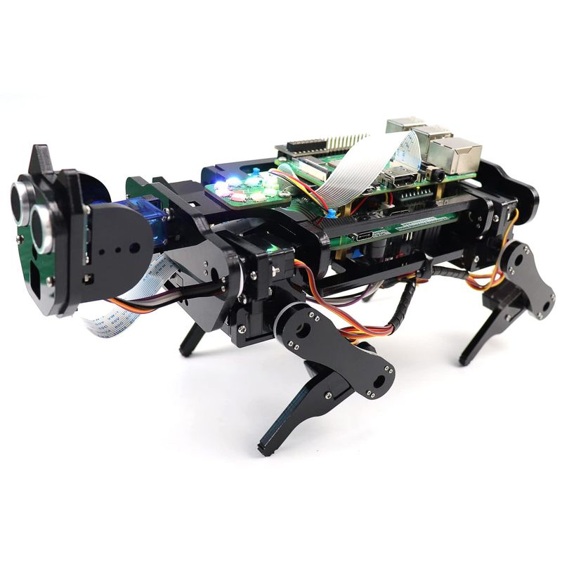 FREENOVE Robot Dog Kit for Raspberry Pi 5 4 B 3 B+ Zero 2 W, Walking ...