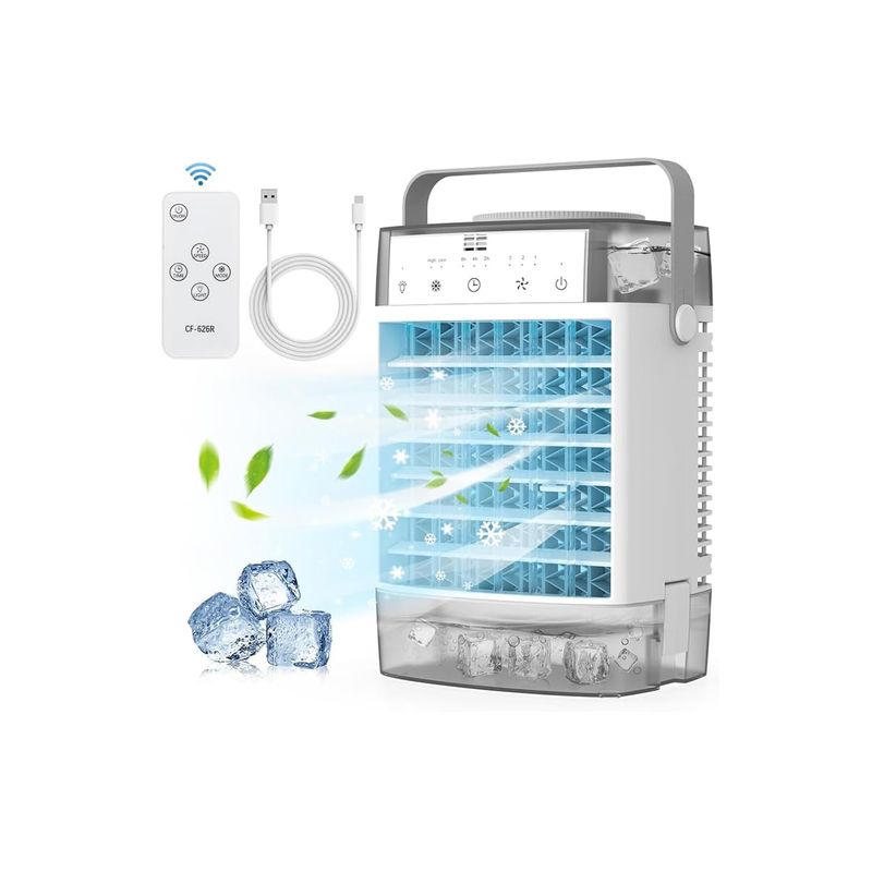 Rechargeable Fan Oscillating Portable Air Conditioner 4-in-1 Portable ...