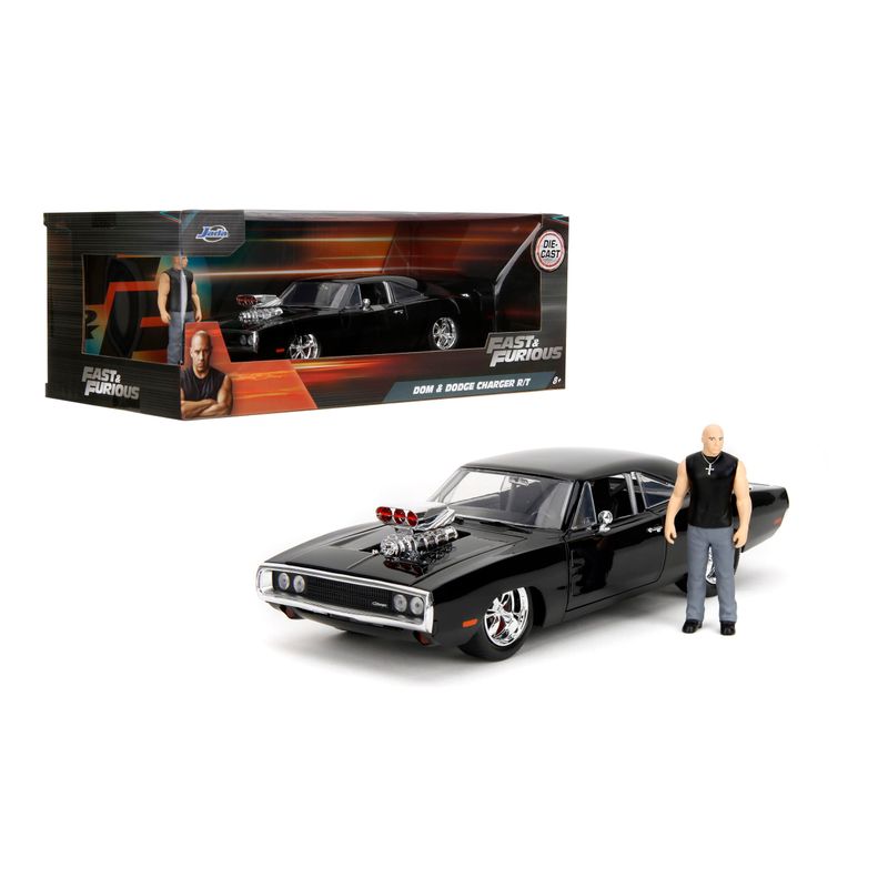 Fast & Furious 1:24 Dom's Dodge Charger Die-cast Car & 2.75" Dominic ...