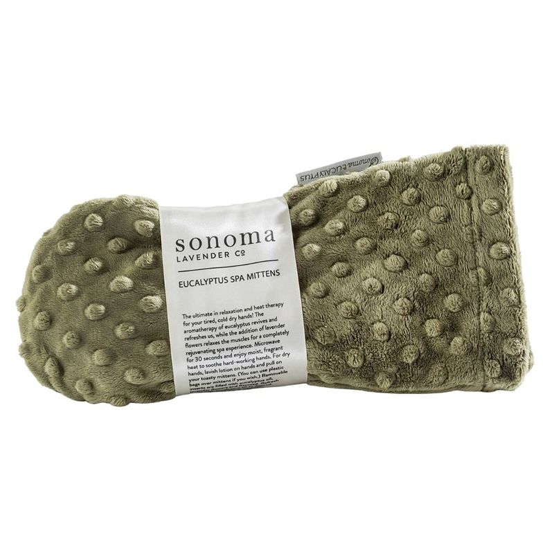 Sonoma Lavender Spa Mittens, Eucalyptus-Lavender Aromatherapy Heatable ...