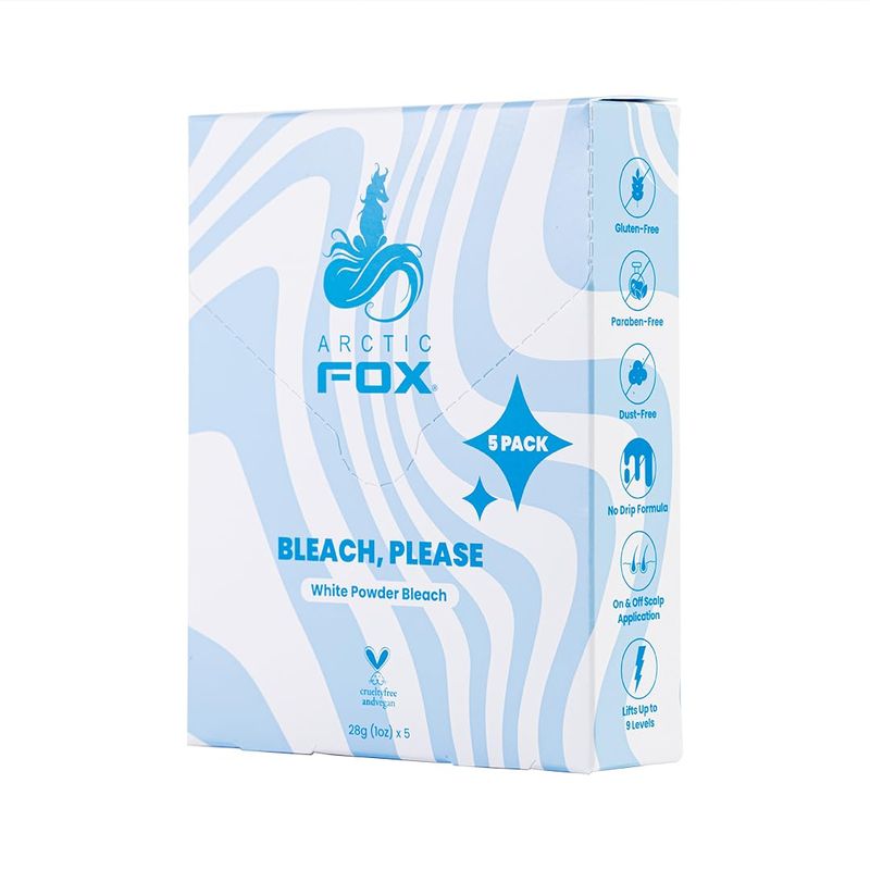 ARCTIC FOX Bleach Please, White Powder Bleach 5 Pack of Sachets (5 x ...