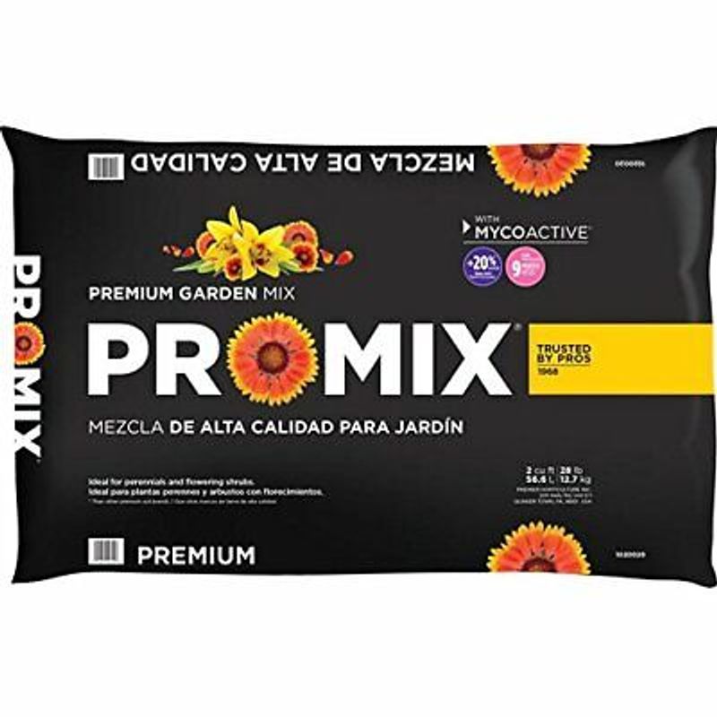 PRO-MIX Premium Garden Mix Loose Fill Fertilizer with MYCOACTIVE- 2CU ...