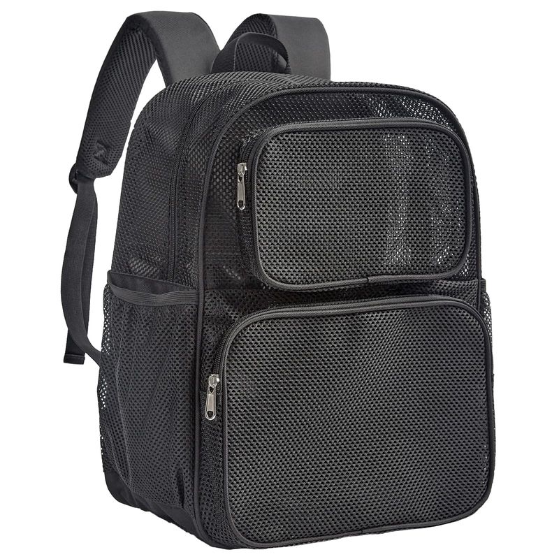 COVAX Large Mesh Backpack, Semi-transparent College Backpack, See ...