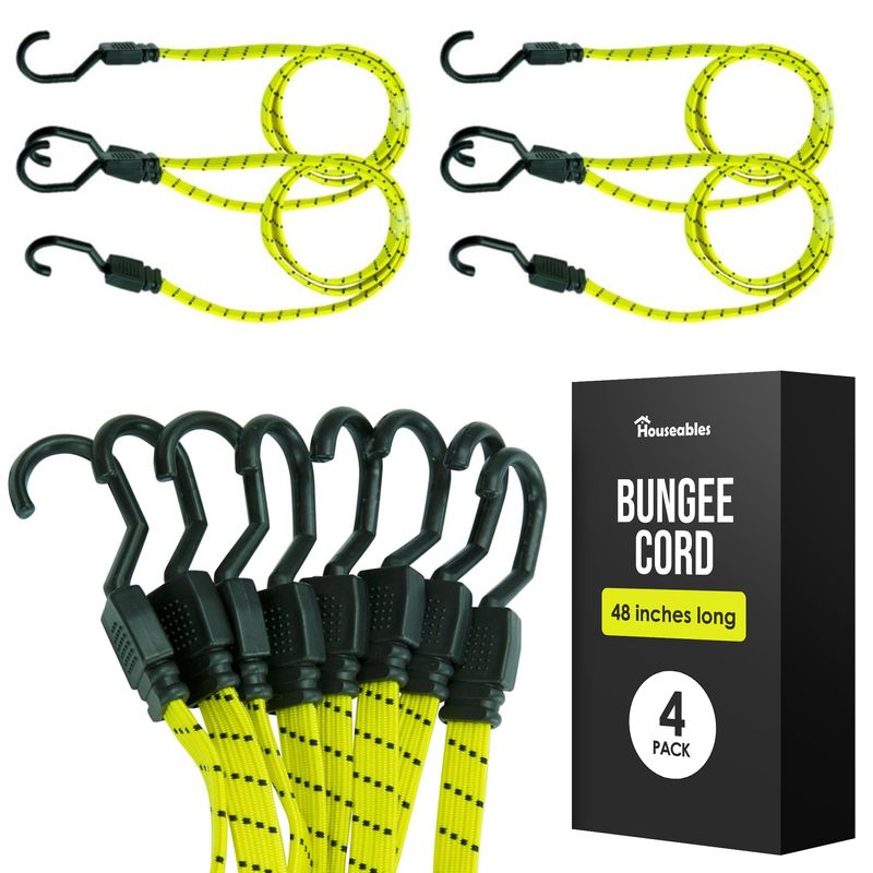 Long Bungee Cords with Hooks, Bungee Cords with Hooks, Rubber Straps ...