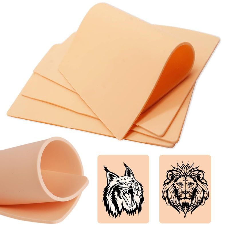 3mm Tattoo Fake Skins - YONGDA 5pcs Blank Tattoo Skins Practice 7.5 * 5 ...