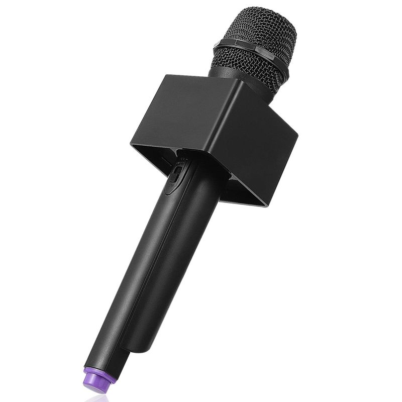 NUOBESTY Pretend Microphone with Stand Fake Microphone Prop with Square ...