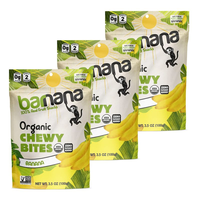 Barnana - Organic Chewy Banana Bites, Original, Chewy Banana Snack ...