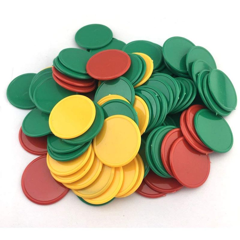 Smartdealspro 3 Color 1 1/2 Inch Plastic Counting Counters Poker Chips ...
