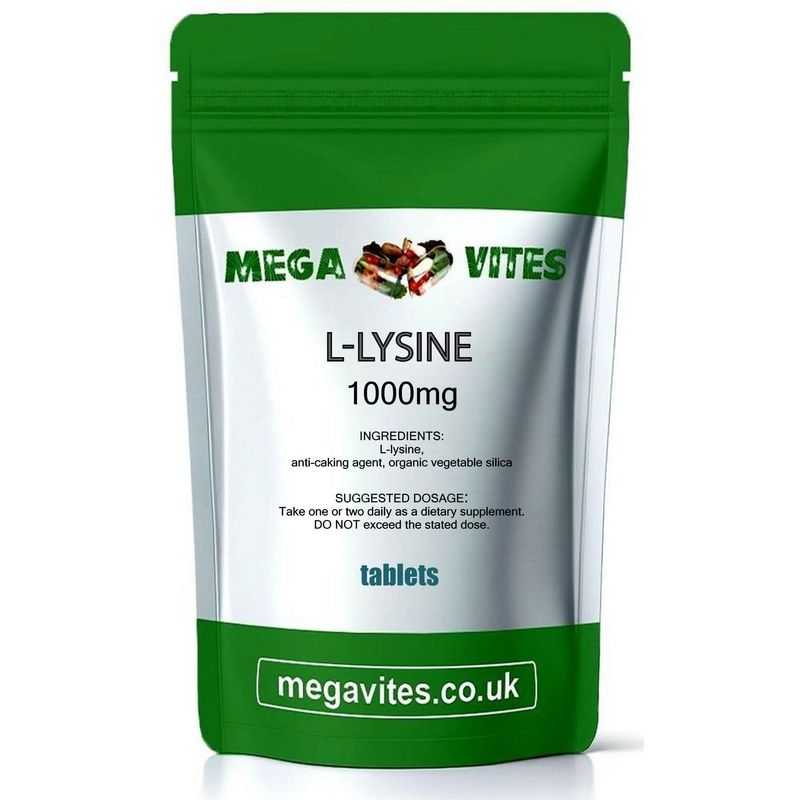 L-LYSINE Tablets 1000mg x 180 - MEGAVITES AMINOLAB - Online Marketplace ...