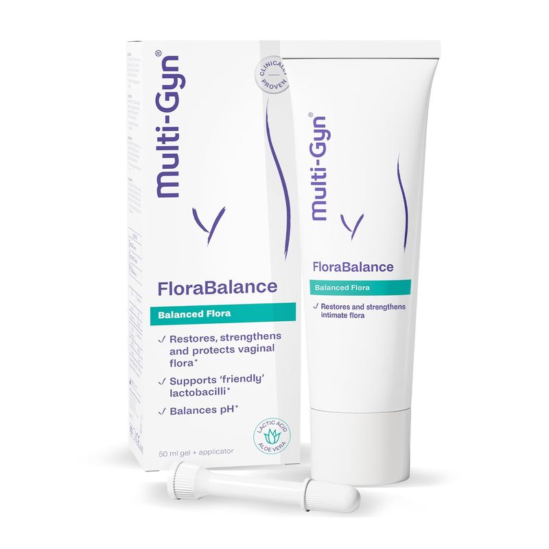 Multi-Gyn Flora Balance Gel 50ml - Bacterial Vaginosis Treatment for Women - Optimises Vaginal ...