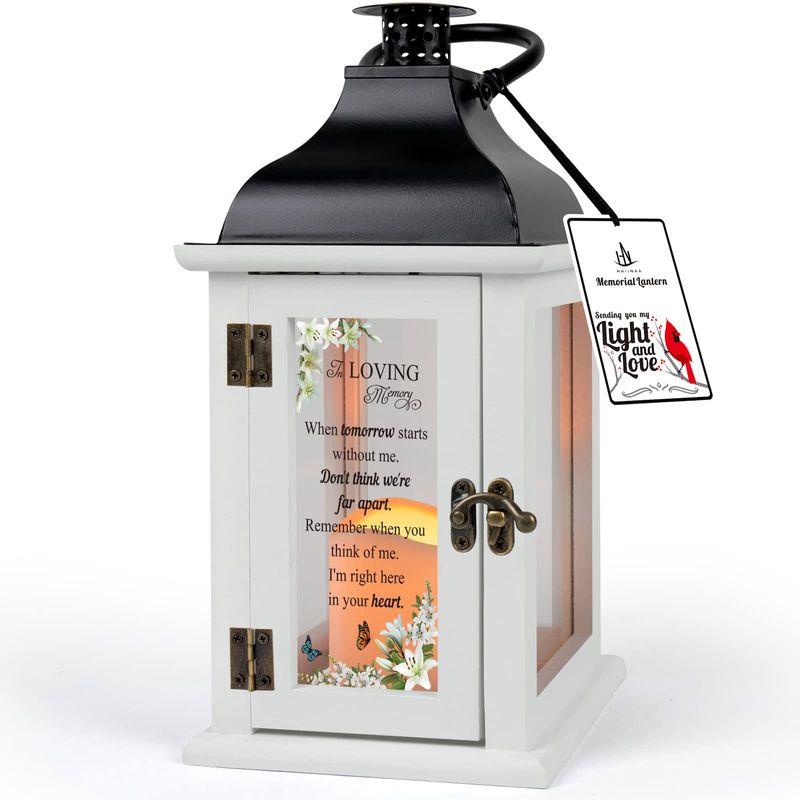 Memorial Lantern - Bereavement Sympathy Gifts for Loss of Loved One ...