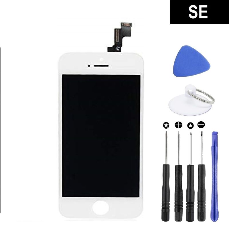 Screen Replacement for iPhone SE (1st Generation) White LCD Display ...