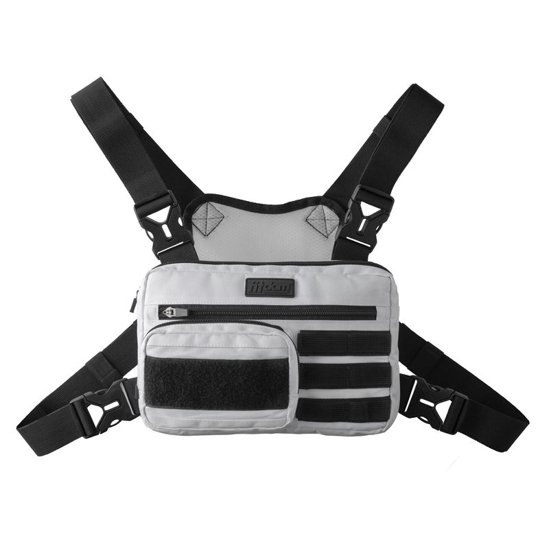 Fitdom Tactical Inspired Sports Utility Chest Pack. Chest Bag for Men ...