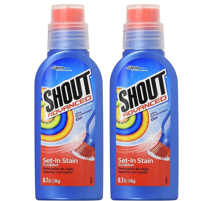 Shout Advanced Ultra Concentrated Stain Removing Gel, 8.7 Oz, 2 Pack ...