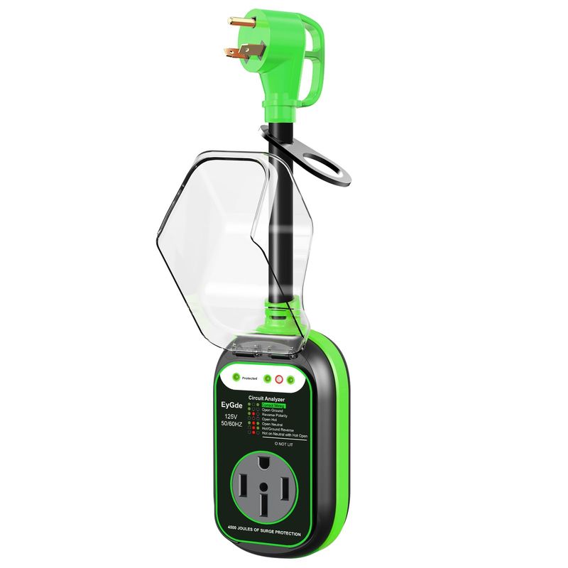 EyGde 30 Amp to 50 Amp RV Adapter with Surge Protector, Patented 4500J ...