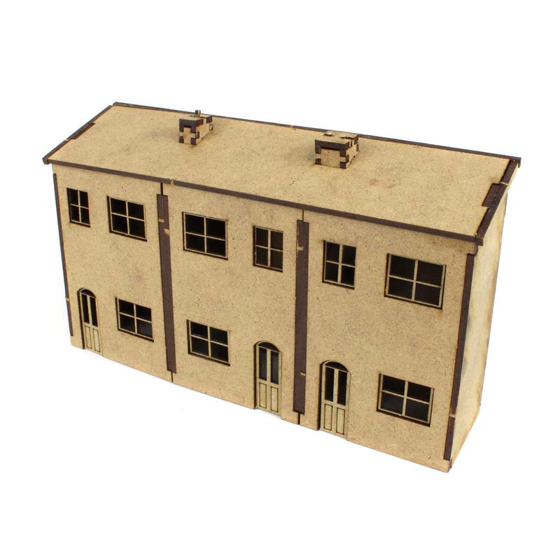 War World Scenics Scratch Aid Buildings – Low Relief Triple House Front ...