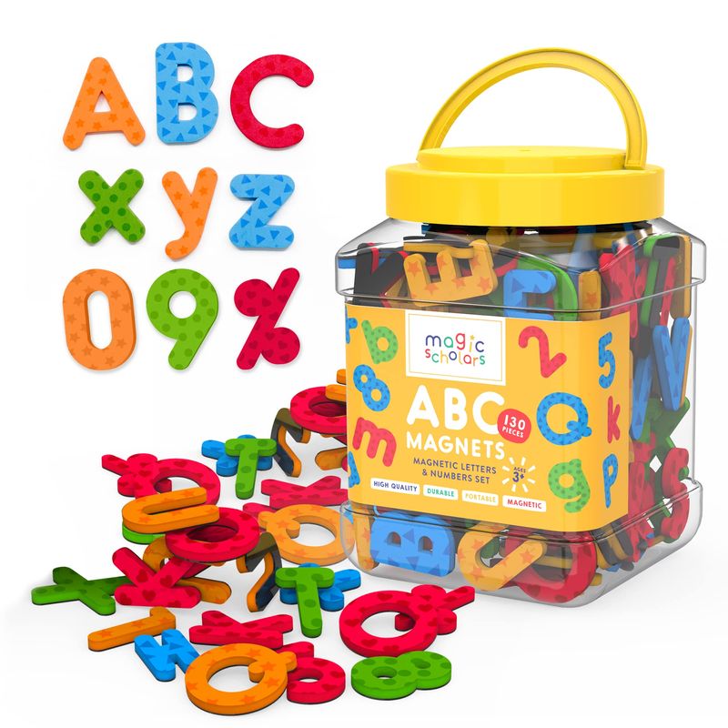 Magic Scholars Magnetic Letters and Numbers for Children, Magnetic ...