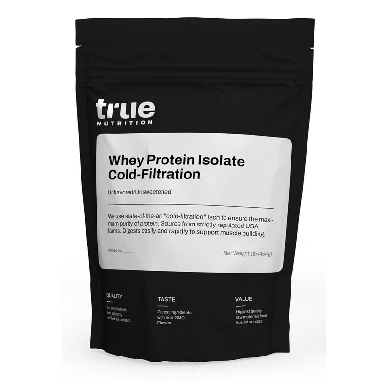 Unflavored Whey Protein Isolate Cold-Filtration - 100% Whey Protein ...