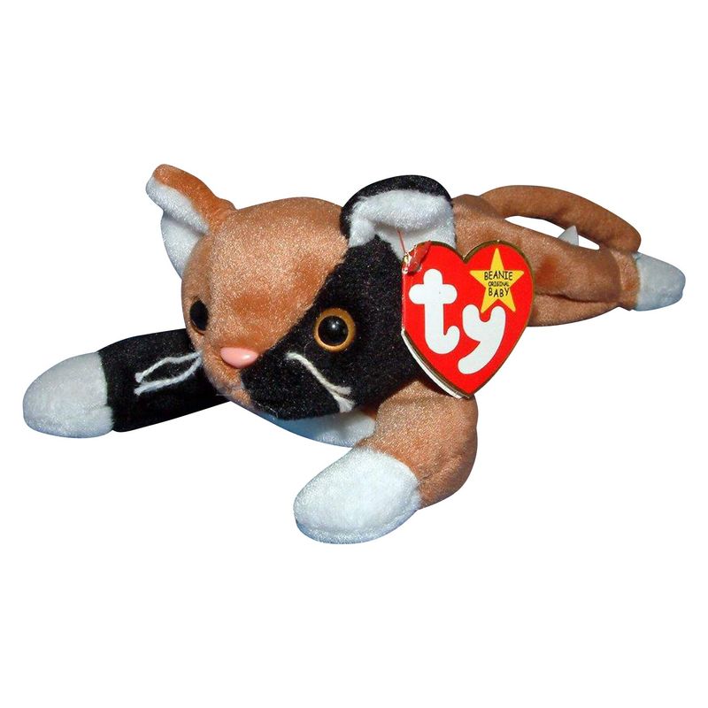 Ty Beanie Babies - Chip the Cat Plush Toy, Soft & Colorful Animal ...