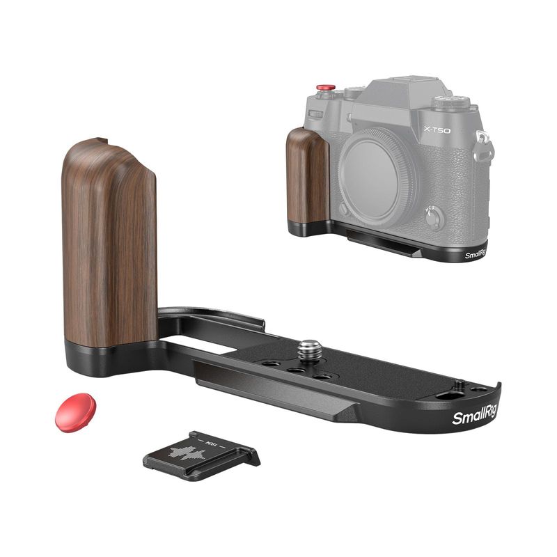SmallRig X-T50 Hand Grip for FUJIFILM X-T50 Camera Wood L-Shape Grip ...