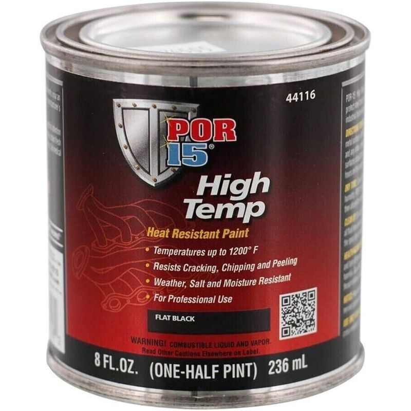POR-15 High Temperature Paint, High Heat Resistant Paint, Weather and ...