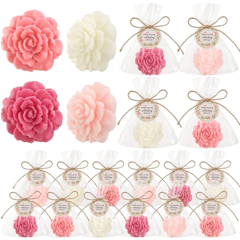 Demissle 20 Set Flower Mini Soaps for Guests Rose Soap Baby Shower Soap ...