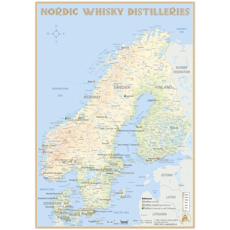 Nordic Whisky Distilleries - Tasting Map: The Whisky Landscape in ...