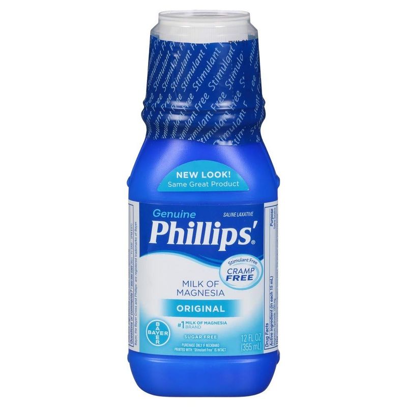 Phillips' Milk of Magnesia, Laxative, Original, 4 Ounce (Pack of 6 ...