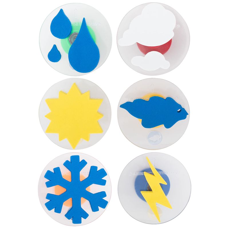 READY 2 LEARN Giant Stampers - Weather Patterns - Set of 6 - Easy to ...