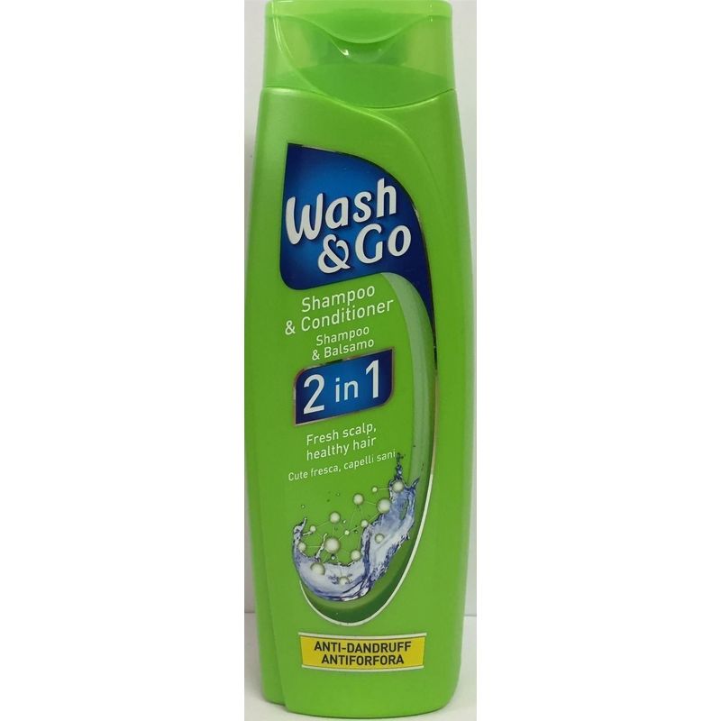 TWELVE PACKS of Wash & Go 2in1 Shampoo & Conditioner Anti-Dandruff ...