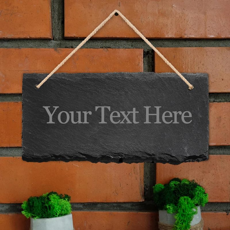 Slate Garden Sign Personalised Garden Sign Plaques Custom House Signs ...