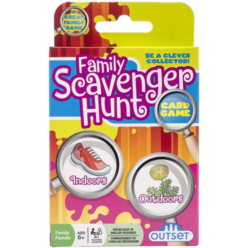 Outset Media Family Scavenger Hunt Card Game Travel Friendly Indoor and ...