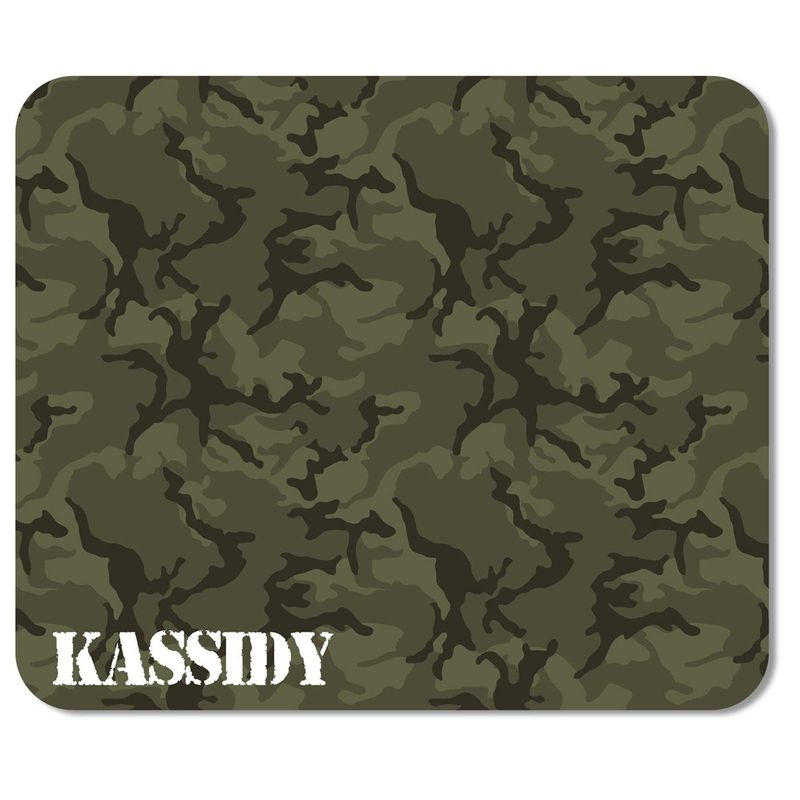 Computer Mouse Mat Pad - Name Kassidy Camouflage Army Military Letter ...