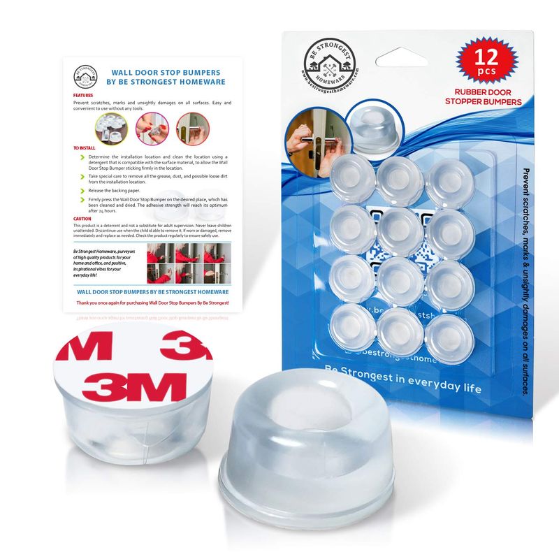 Door Bumper - Small Rubber Bumpers - Clear Rubber Door Stopper Bumpers ...
