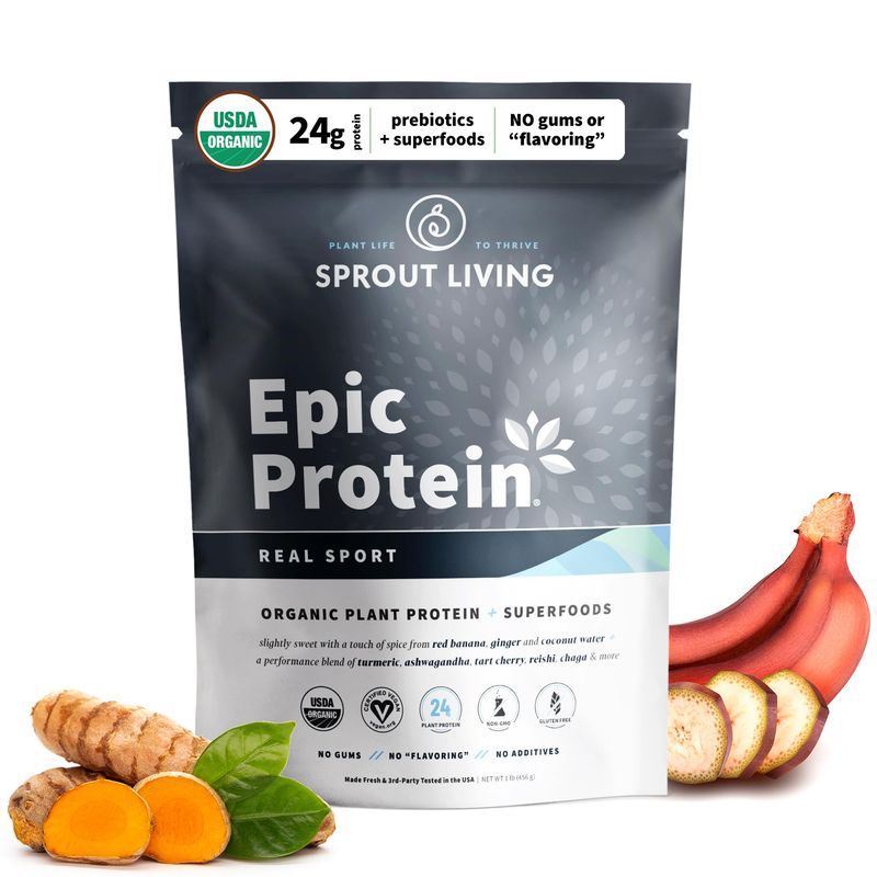 Sprout Living, Epic Protein, Plant Based Protein & Superfoods Powder ...