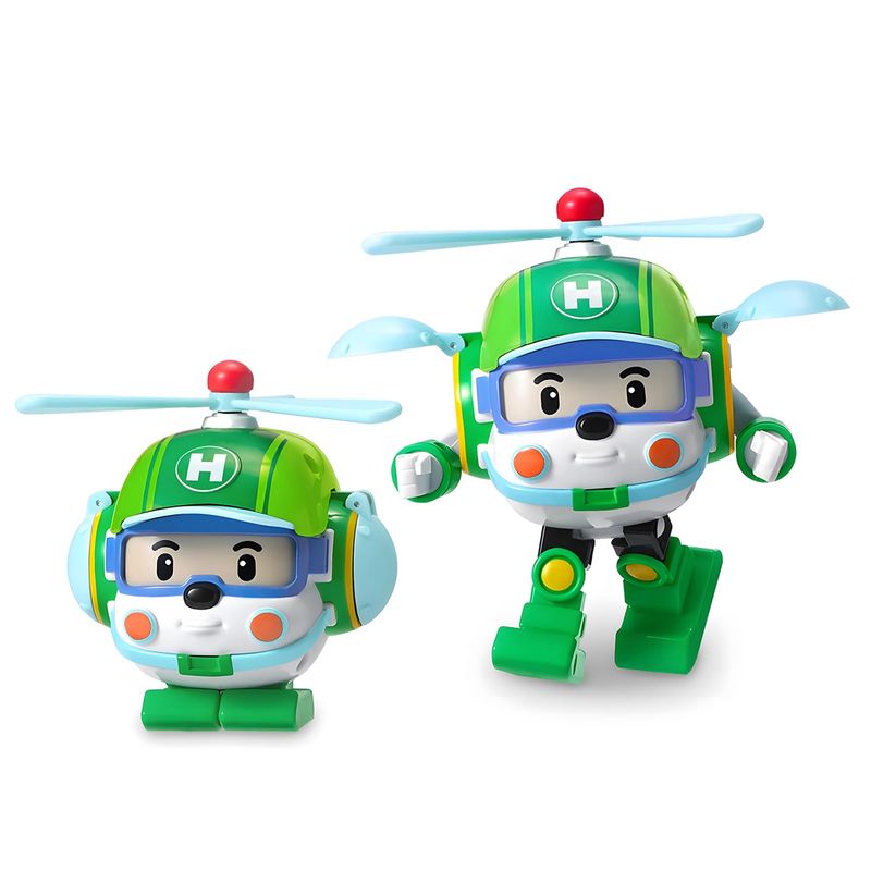 Robocar Poli Transforming Robot, Helly 4" Transformable Helicopter ...