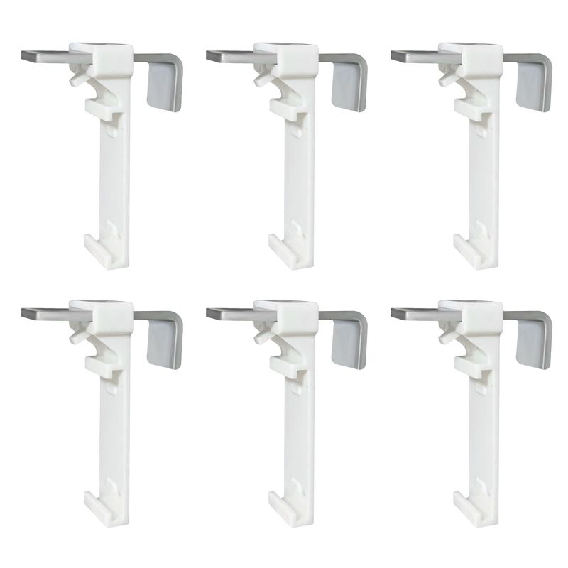 Pack of 6 Clamp Holders for Klemmfix Roller Blind, Double Roller Blind ...