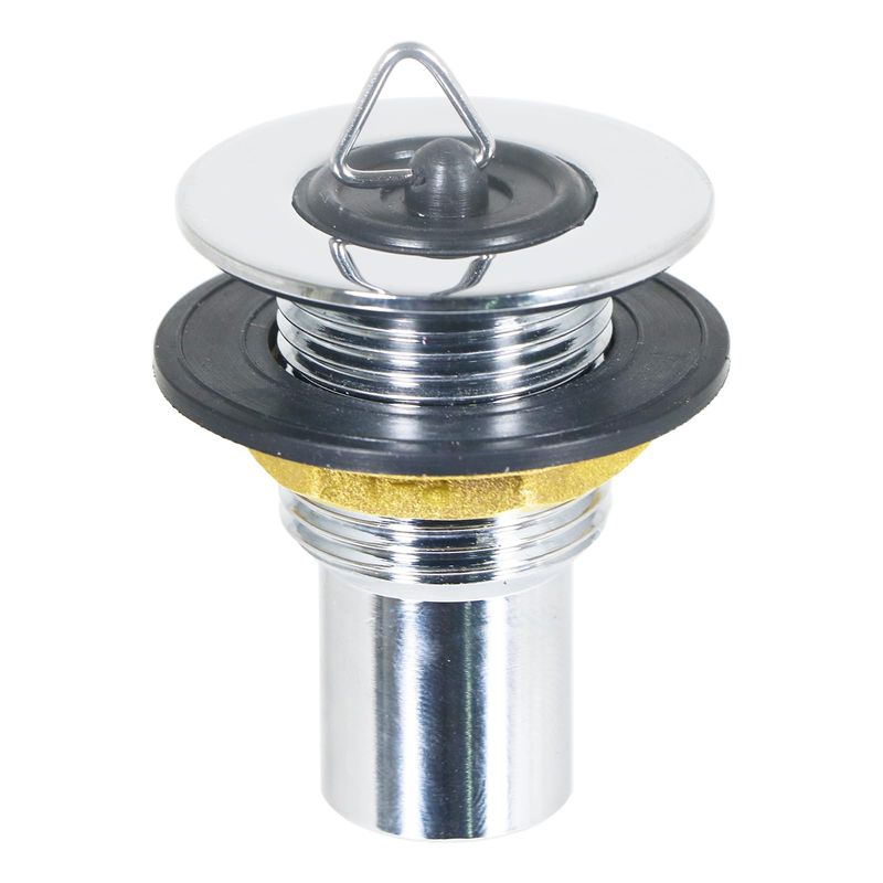 SPARES2GO Sink Waste Plug Chrome Brass Caravan Motorhome Campervan Boat ...