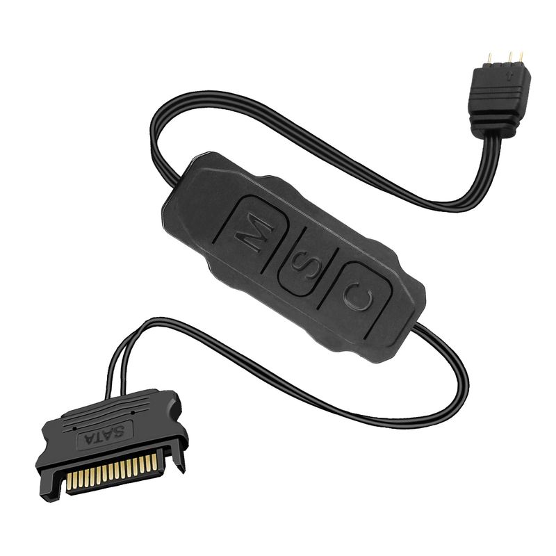 Argb Splitter 5V 3Pin To SATA Power Motherboard RGB Lighting Controller ...